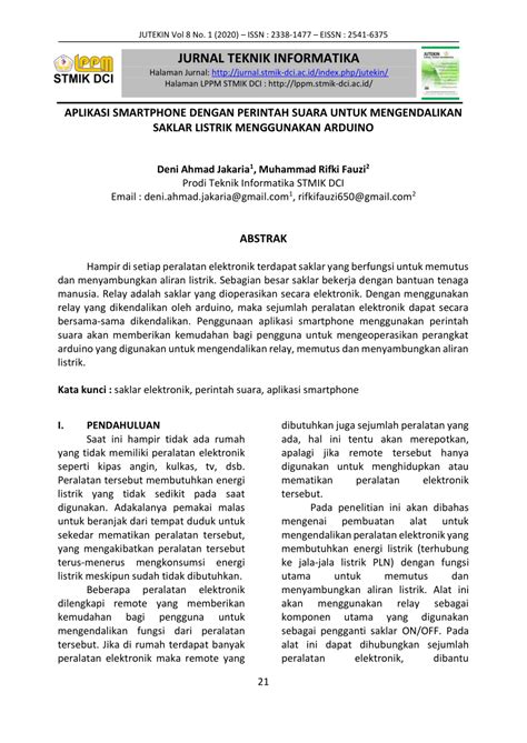 PDF APLIKASI SMARTPHONE DENGAN PERINTAH SUARA UNTUK MENGENDALIKAN SAKLAR LISTRIK MENGGUNAKAN
