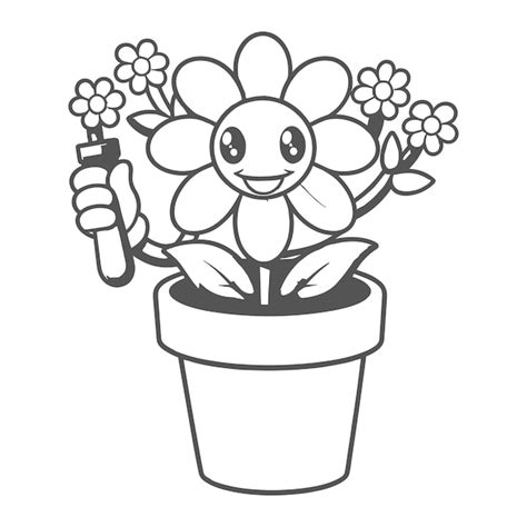 Premium Vector Vector Flower Cartoon Character