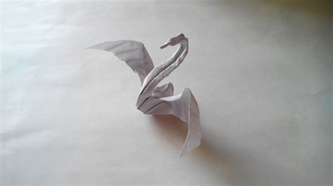 Как сделать лебедя из бумаги Origami Swan Youtube
