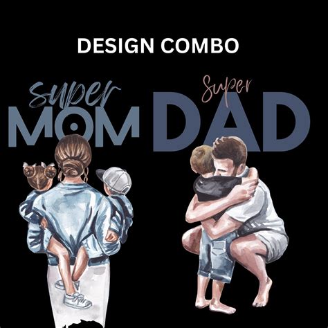 Super Dad And Mom Etsy