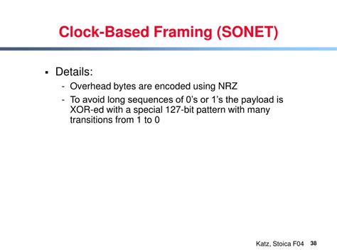 Ppt Eecs 122 Introduction To Computer Networks Encoding And Framing