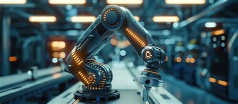Robotic Arm On An Industrial Assembly Line Premium Ai Generated Image