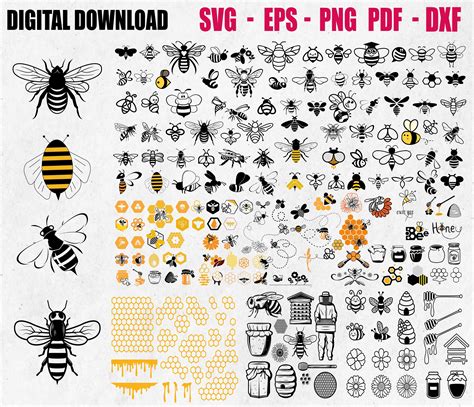 Bee Svg Bundle Honey Bee Svg Files Bee Svg Cut Files For Cricut Bee
