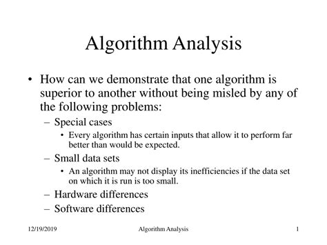 Ppt Algorithm Analysis Powerpoint Presentation Free Download Id