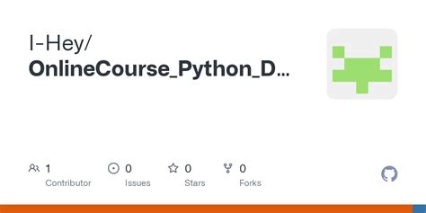 GitHub I Hey OnlineCourse Python DataScienceApplications
