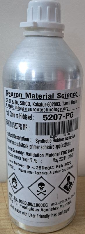 Adhesive Primer For Metal To Rubber At Rs 900 In Tiruvallur Id 7497125