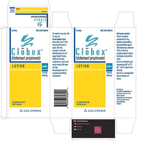 Dailymed Clobex Clobetasol Propionate Lotion