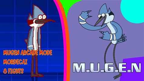 Mugen Mordecai Arcade Run 8 Fights Youtube