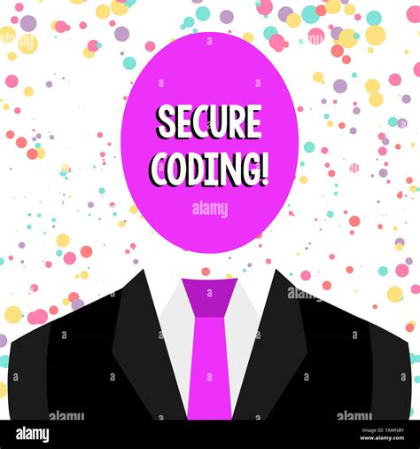 Word Writing Text Secure Coding Business Photo Showcasing Applied To