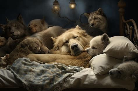 Premium Ai Image Animal Sleep