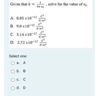 Answered Given That K Solve For The Value Bartleby