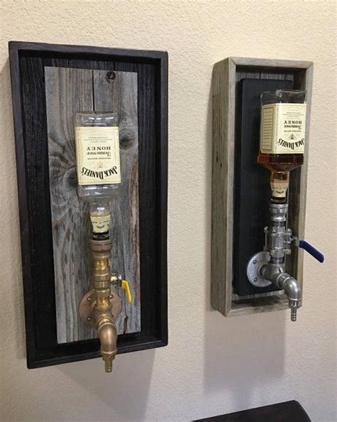 Medium Size Bottle Wall Mount Liquor Dispenser Etsy