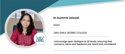 grd girls degree college dr sushma jaiswal dean
