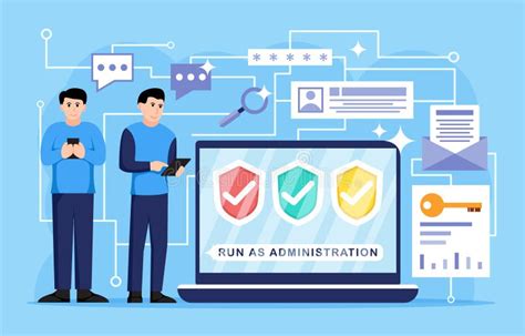 Digital Data Protection Design Vector Cyber Security Illustration Background Stock Vector