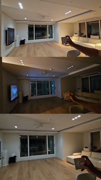 거실 인테리어의 완성은 에스알테크 스마트조명 에스알테크 다운라이트와 아카라 디바이스가 만나면 아카라 플랫폼으로 조명제어 쉽고 간단하게 합니다 거실인테리어 거실조명