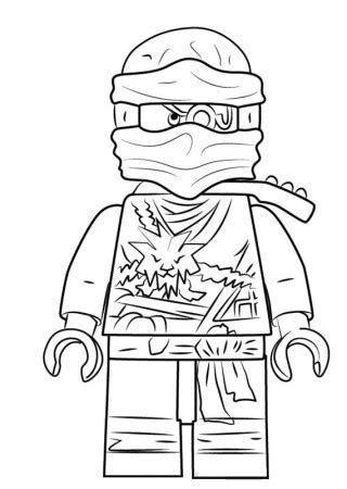 Ninjago Coloring Page Zane Coloring Home