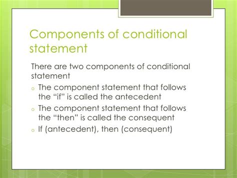 conditional statement and material implication