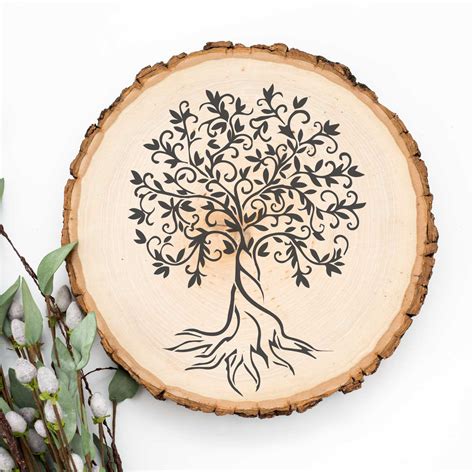 Full Tree With Roots Stencil Wallcutz Inc