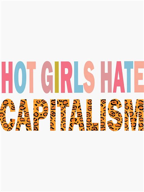 Hot Girls Hate Capitalism Funny Capitalism Vintage Retro For Women