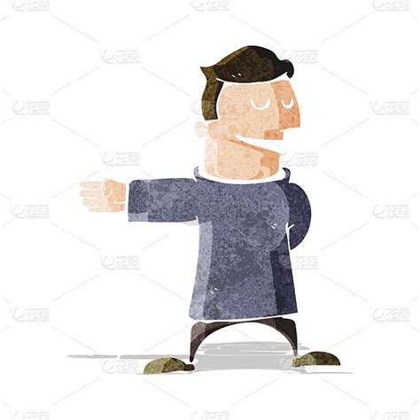 卡通人物示意方向