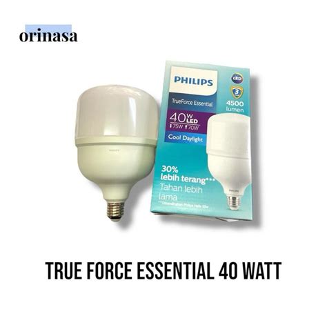 Jual Lampu Philips Led Tforce True Force Essential 40w 40 Watt E27