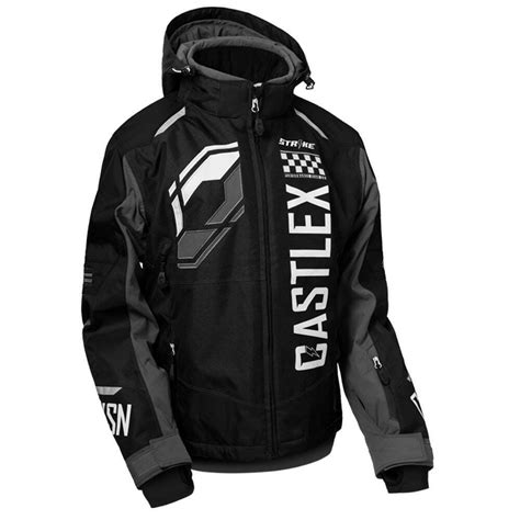 Castle X Strike G5 Womens Snowmobile Jacket Blackcharcoalwhite