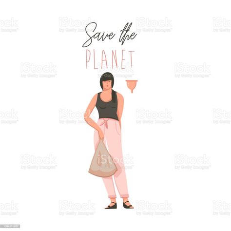 손으로 그린된 벡터 추상 만화 현대 그래픽 일러스트 아트 카드 귀여운 소녀와 흰색 배경에 고립 된 행성 텍스트 개념 저장 생리컵에 대한 스톡 벡터 아트 및 기타 이미지