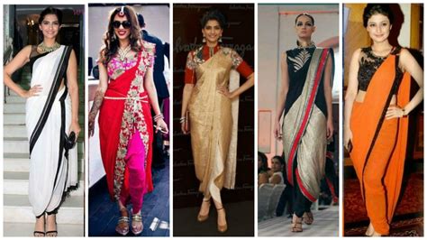 Types Of Saree Draping From Different States Saree Wearing Styles Lehenga Style Saree