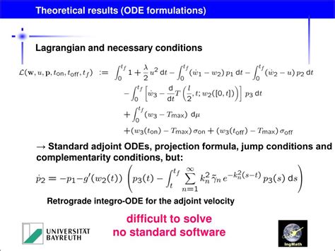 Ppt On An Instationary Mixed Odepde Optimal Control Problem With State Constraints And Free