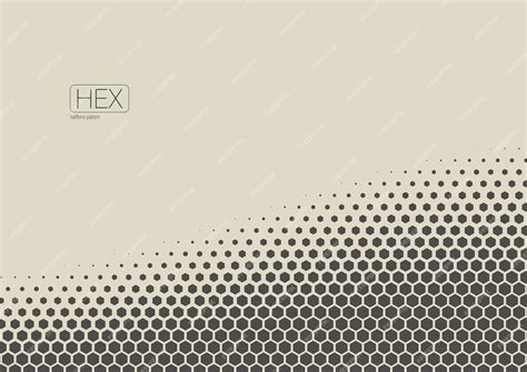 Premium Vector 2d Abstract Geometric Wave Hex Halftone Pattern