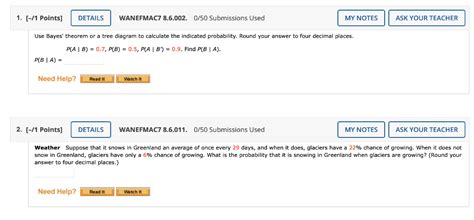 Solved 1 1 Points DETAILS WANEFMAC7 8 6 002 0 50 Chegg Com