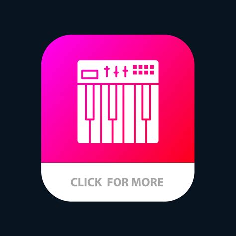 Controller Hardware Keyboard Midi Music Mobile App Button Android And Ios Glyph Version 19129542