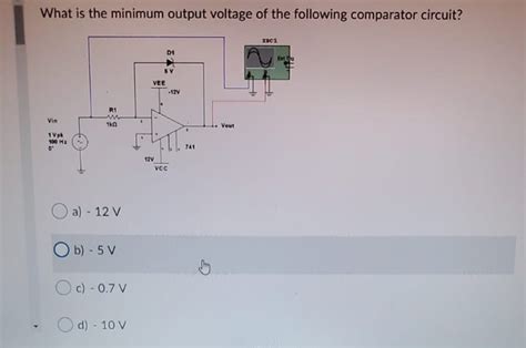 Solved What Is The Minimum Output Voltage Of The Following Chegg Com