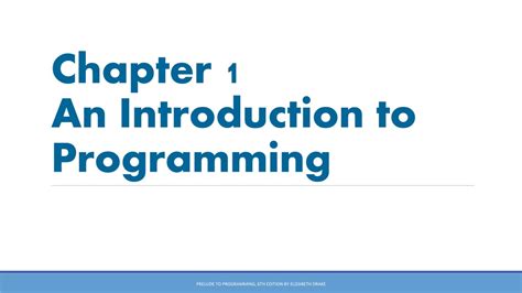 Ppt Introduction To Programming Basic Concepts Examples And Code