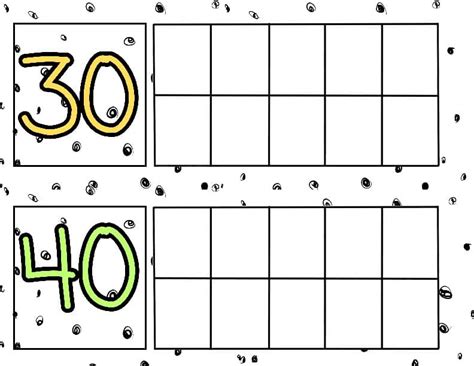 Ten Frames 10 200 By Parrislittlelearners Tpt