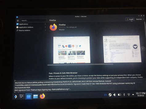 Just Unboxed It And Tried Installing Firefox When This Error Popped Up Ive Tried All Of The