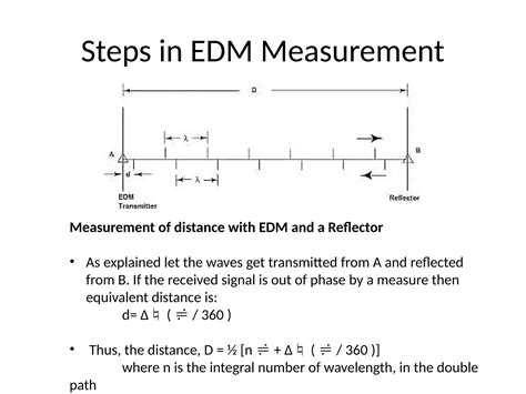 Electronic Distance Measurement Edm For Surveying Pptx