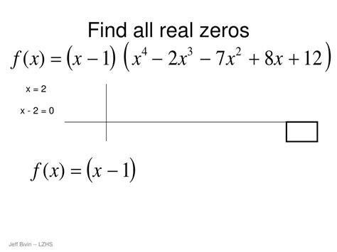 PPT Finding Zeros Of Polynomials PowerPoint Presentation Free Download ID