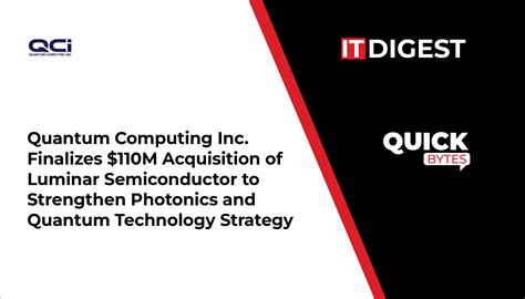 Qci Completes 110m Luminar Acquisition Quantum Tech