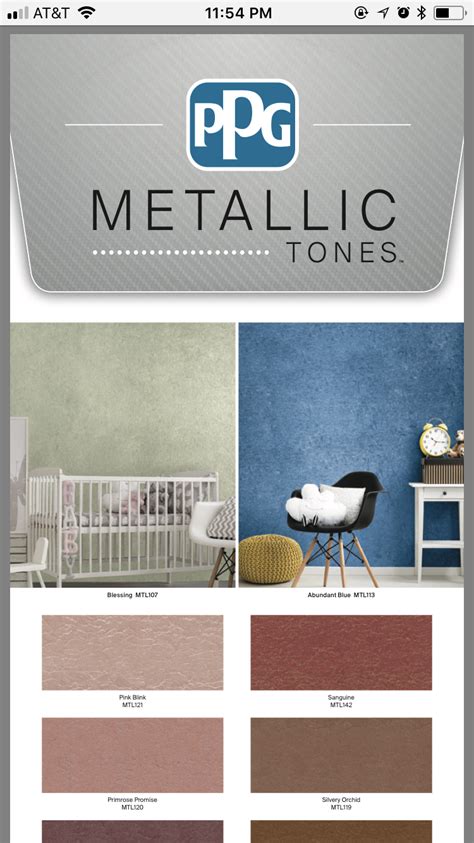 Ppg Metallic Paint Color Chart Ppg Paint Colors