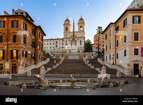 The Historical Spanish Steps The Monumental Stairway Of 135 Steps In