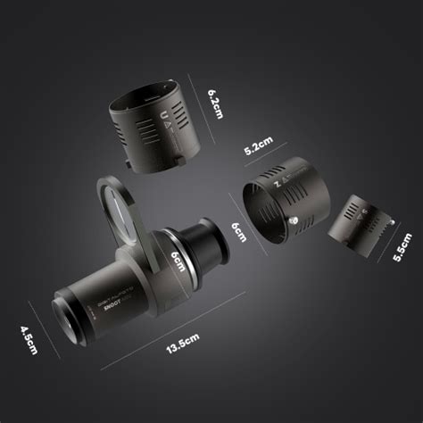 Mini Snoot Projection Attachment With Zhiyunulanzismallrig Mount