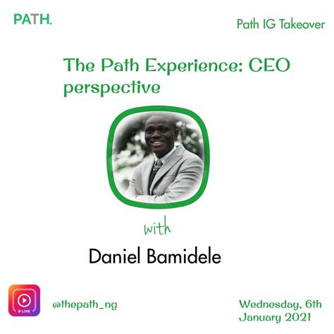 daniel bamidele acia on linkedin join me tomorrow on instagram 😀