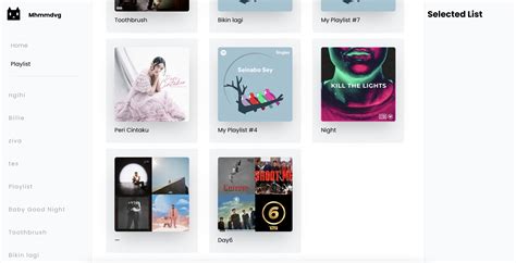 GitHub Mhmmdvg Gigih Spotify App