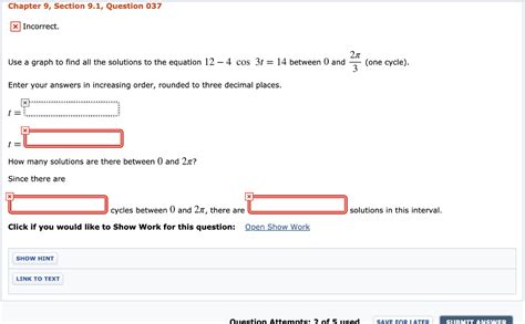 Solved Chapter Section Question X Incorrect Use Chegg Com