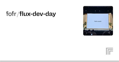 Fofrflux Dev Day Run With An Api On Replicate