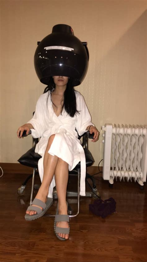 Pin by Jamie on New perm | Hooded hair dryer, Hair and beauty salon ...