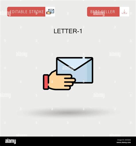 Letter 1 Simple Vector Icon Stock Vector Image And Art Alamy