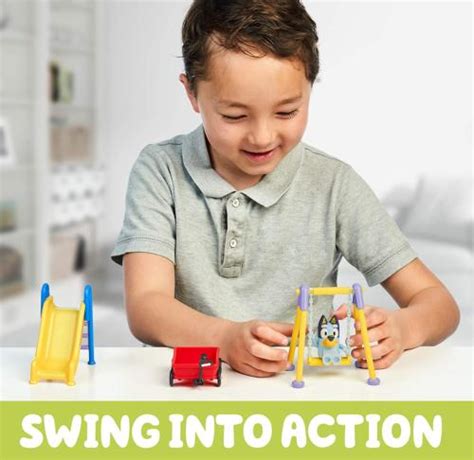 Bluey Park Playset 25 Figure Wagon Swing Set And Slide 4579283376