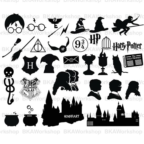 Harry Potter Svg Harry Potter Silhouette Harry Potter